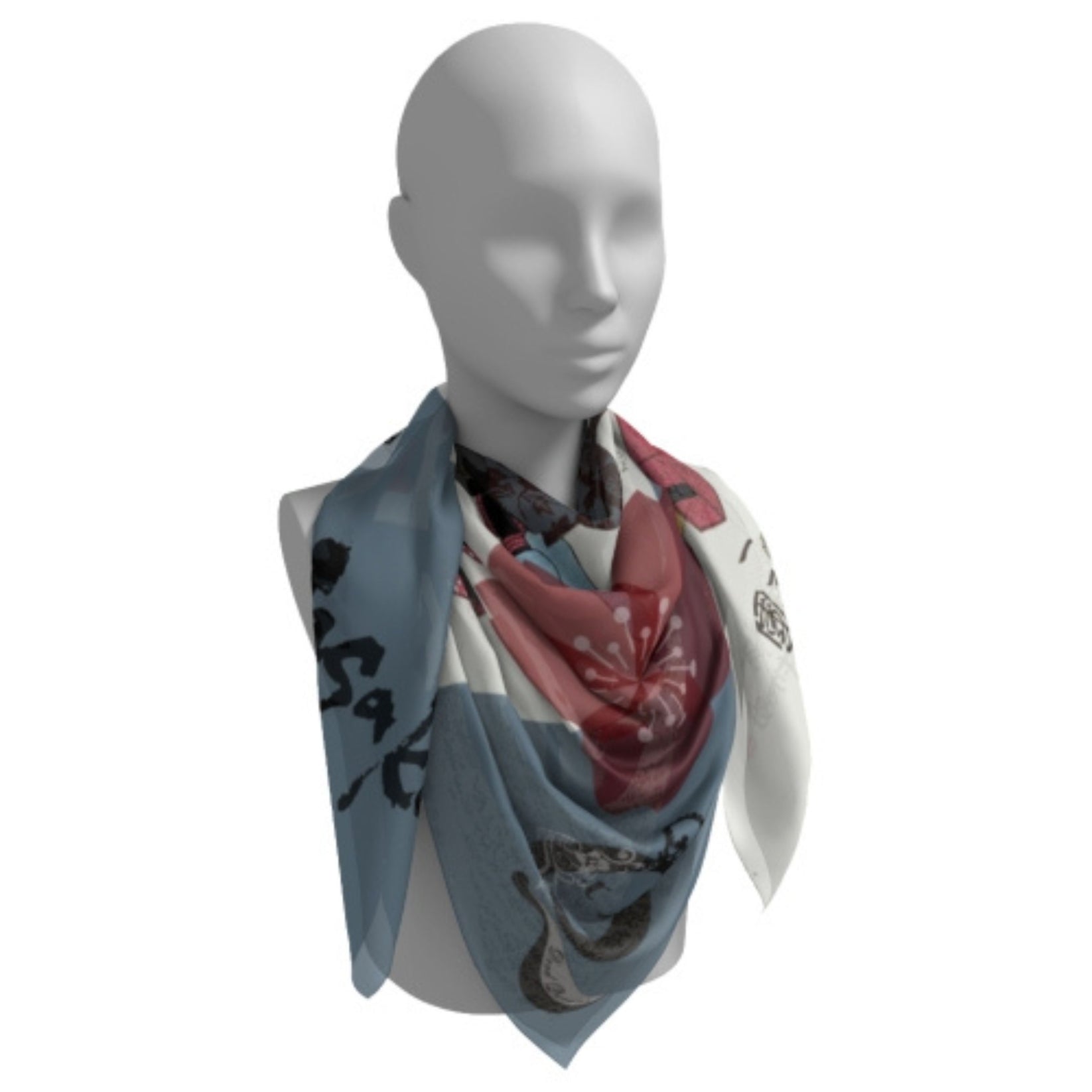 Hojo Masako Silk Samurai Square Scarf – Dead Queens