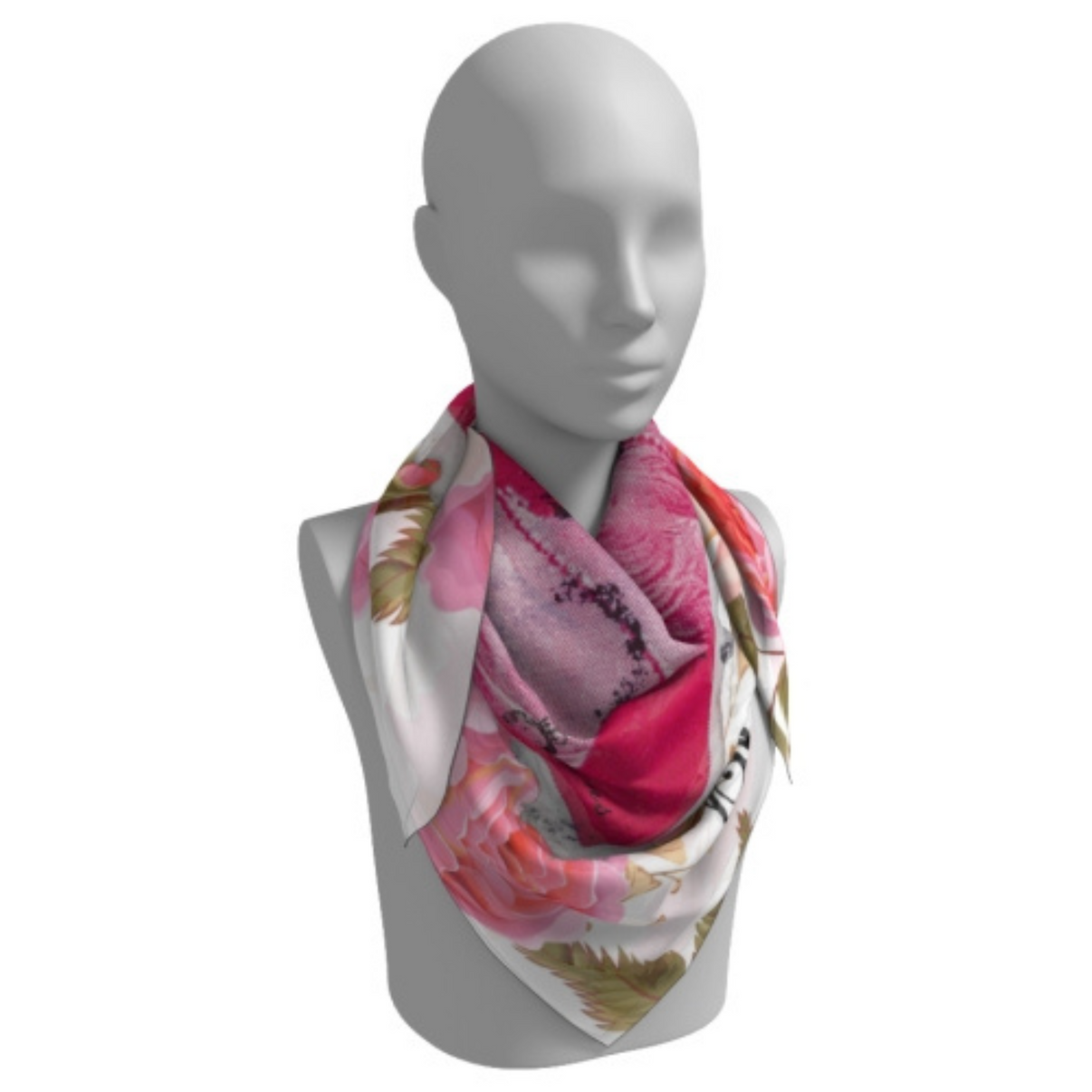 Queen Elizabeth II Floral Silk Square Scarf – Dead Queens