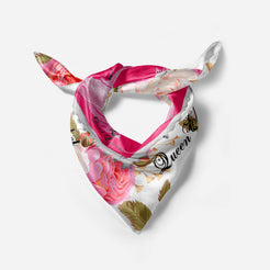 Queen Elizabeth II Floral Silk Square Scarf – Dead Queens