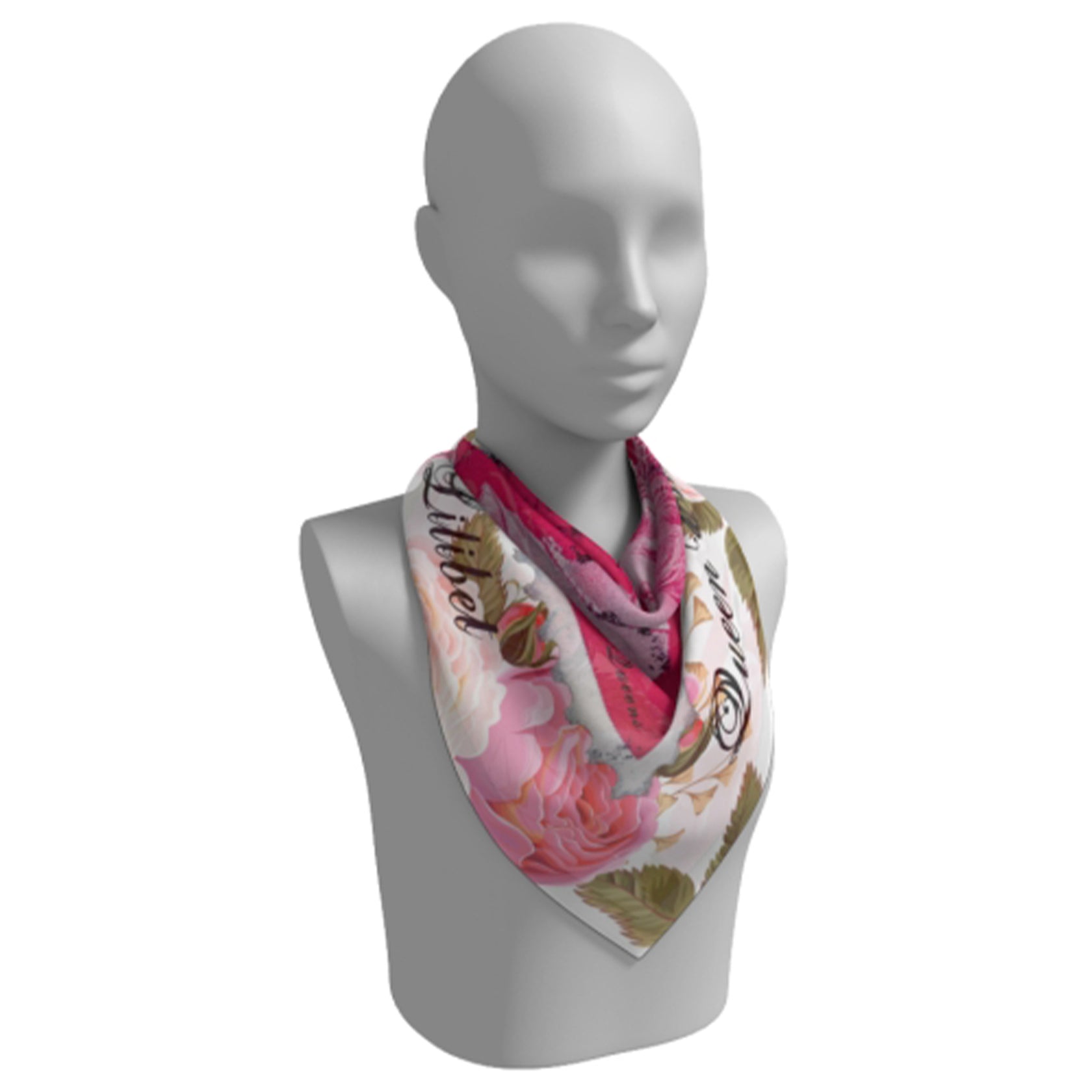 Queen Elizabeth II Floral Silk Square Scarf – Dead Queens