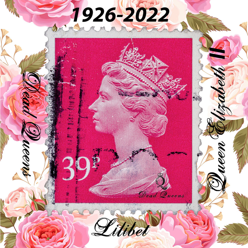 Queen Elizabeth II Floral Silk Square Scarf – Dead Queens